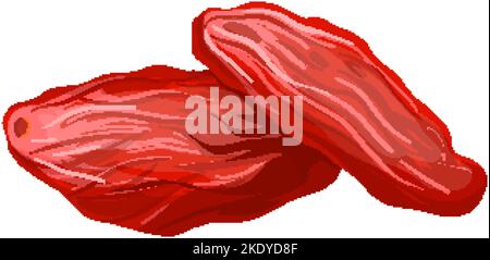 goji dried red cartoon vector illustration Stock Vector Image & Art - Alamy