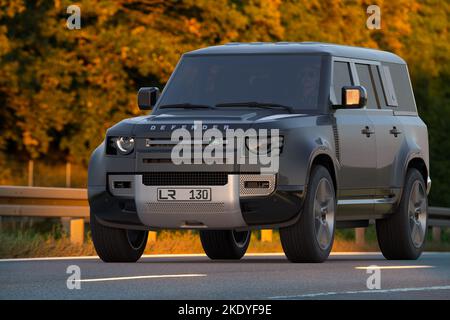 New Land Rover Defender 130 Stock Photo - Alamy