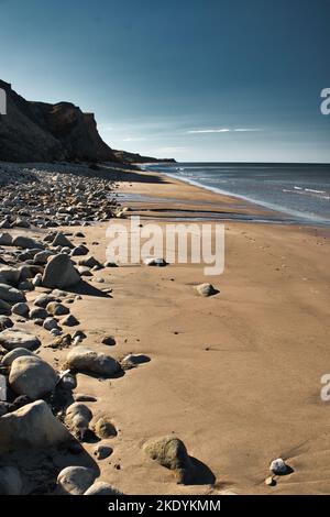 Rocks on beach, Compton Bay, Isle of Wight, England, UK Stock Photo - Alamy