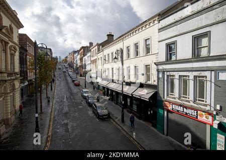 View of Shipquay Street Londonderry looking up towards The Diamond from ...