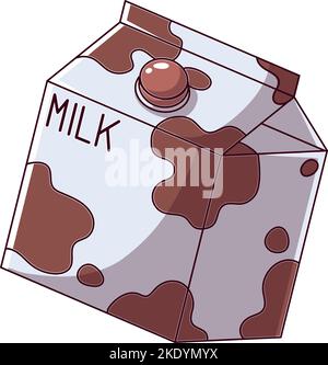kawaii milk carton over white Stock Vector Image & Art - Alamy