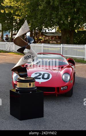 Le Mans Centenary Trophy, Ferrari 250 TR58 winning car in 1958, and the Ferrari 275 P which won ...