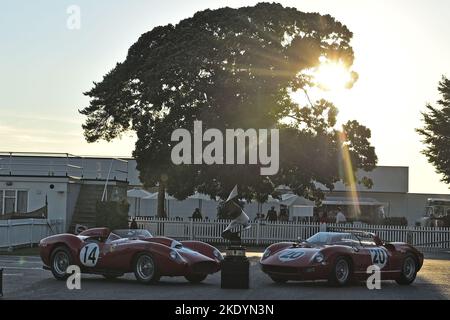 Le Mans Centenary Trophy, Ferrari 250 TR58 winning car in 1958, and the Ferrari 275 P which won ...