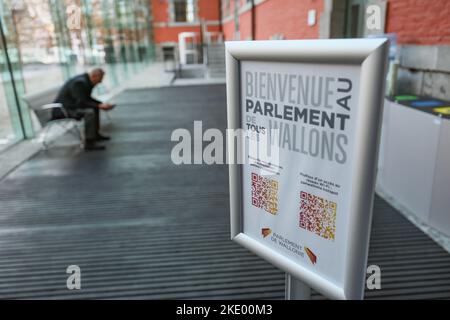 this picture shows a plenary session of the Walloon Parliament in Namur ...