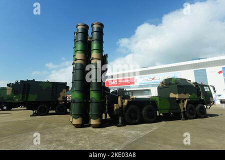 ZHUHAI, CHINA - NOVEMBER 9, 2022 - The HQ-9 system, a long-range air ...