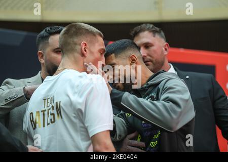 Tempers flair as Jack Bateson an Shabaz Masoud face off during the ...