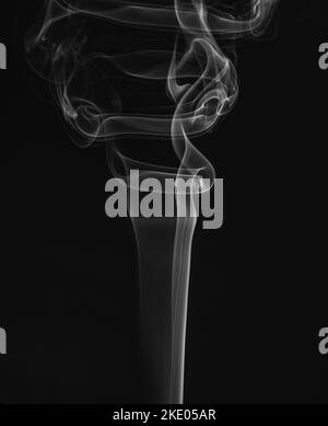 Wisp of blue smoke spiraled abstract steaming background, steam Stock ...