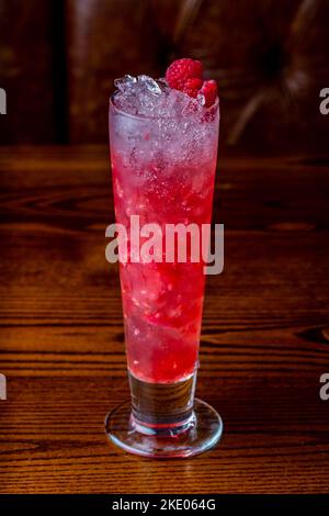 A closeup shot of an iced raspberry cocktail Stock Photo - Alamy