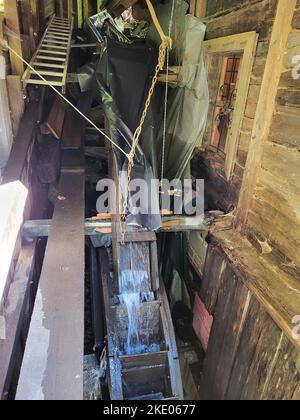 Austria, inside the so-called Strutz-Mill, an old water mill in Styria ...