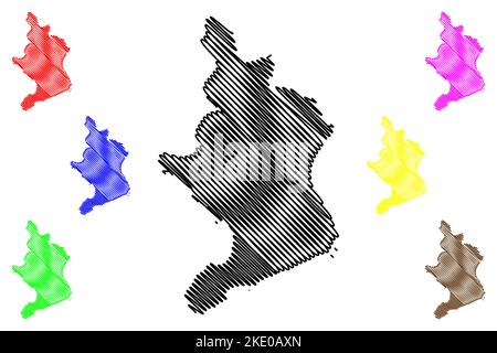 Okinoshima island (Japan, East Asia, Japanese archipelago) map vector ...