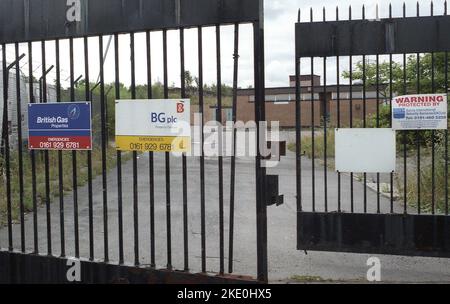1998, disused gasworks of British Gas (BG PLC), picture shows an ...