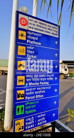 Bangalore,Karnataka,India-October 26 2022: Entrance with sign board of ...