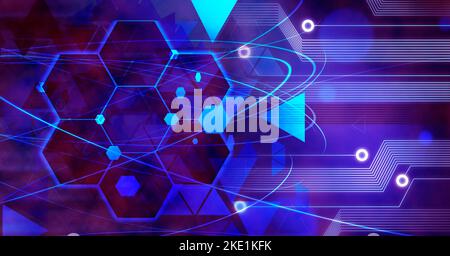 A future technologies concept with hexagonal shapes on it Stock Photo ...