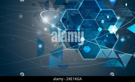 A future technologies concept with hexagonal shapes on it Stock Photo ...