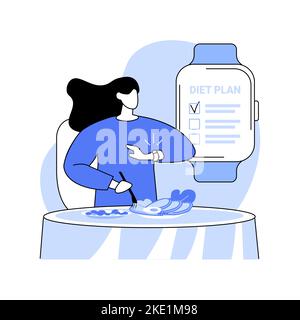Intermittent fasting isolated cartoon vector illustrations Stock Vector ...