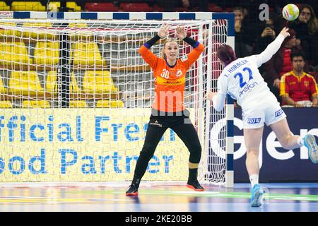 SKOPJE, MACEDONIA - NOVEMBER 7: Rinka Duijndam of the Netherlands and ...