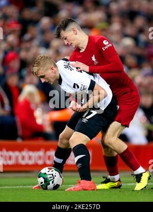 Liverpool's Calvin Ramsay during the Carabao Cup fourth round match at ...