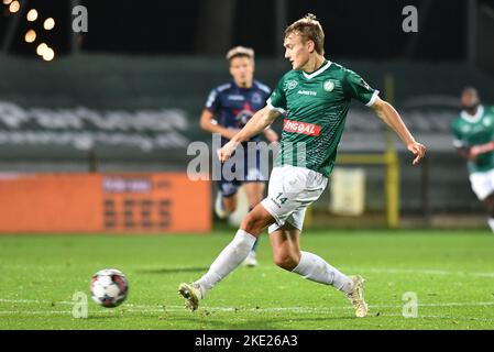 Lommel's Jesper Tolinsson pictured in action during a soccer game ...