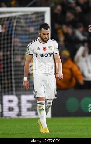 A dejected Jack Harrison of Leeds United after side side concede during ...