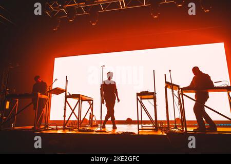 Milan, Italy, 9th Nov 2022. Moderat perform live at Alcatraz in Milan ...