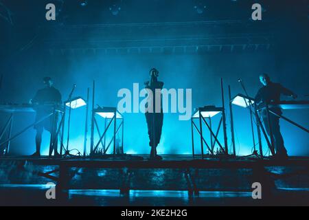 Milan, Italy, 9th Nov 2022. Moderat perform live at Alcatraz in Milan ...