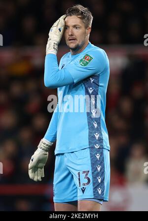 Wayne Hennessey of Nottingham Forest during the Emirates FA Cup Third ...