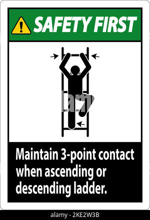 Safety First Maintain 3 Point Contact When Ascending Or Descending ...