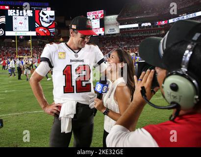 CBS sideline reporter Tracy Wolfson, arrives for the Cincinnati Bengals ...