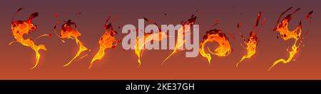 liquid lava splash cartoon vector illustration Stock Vector Image & Art ...