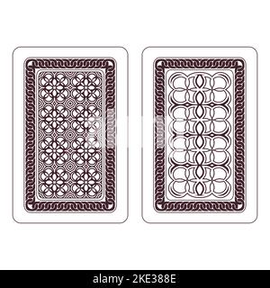 Illustration of a playing cards back side Stock Vector Image & Art - Alamy