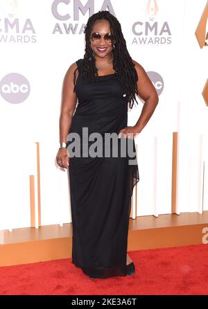 Miko Marks arriving at the 56th Annual Country Music Association Awards ...
