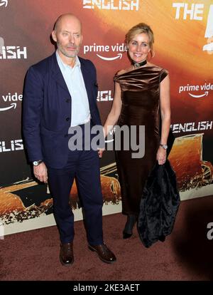 Hugo Blick and Elinor Morriston attending 'The English' New York ...