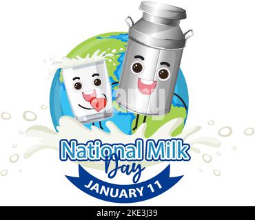 National milk day January icon illustration Stock Vector Image & Art ...
