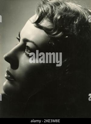 Italian singer and film actress Alda Mangini, Italy 1950s Stock Photo ...