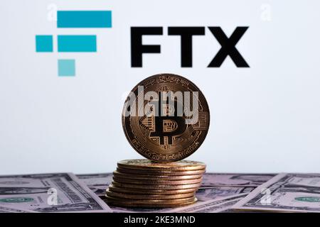 Binance and FTX Cryptocurrency Exchange apps seen on smartphone ...