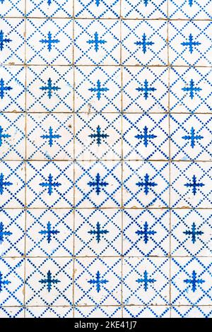 Traditional portuguese light blue tile Azulejo Stock Photo - Alamy