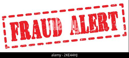 FRAUD ALERT text written on red rectangle stamp sign Stock Photo - Alamy