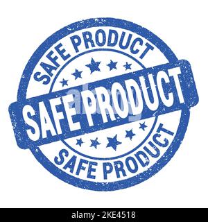 SAFE text written on blue-black rectangle stamp sign Stock Photo - Alamy