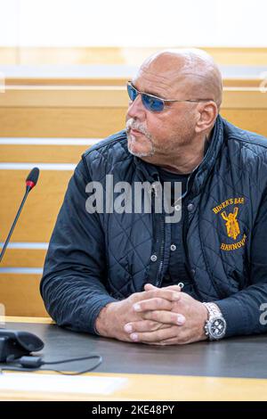 Hanover, Germany. 10th Nov, 2022. Accused ex-rocker boss Frank Hanebuth ...