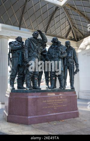 Bronze sculptures by Philip Henry Christopher Jackson depicting bomber ...