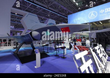 FH-97A, an unmanned aerial vehicle (UAV), is displayed during the China ...