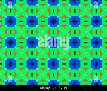 Oriental ethnic seamless repeatable pattern traditional geometric lines ...