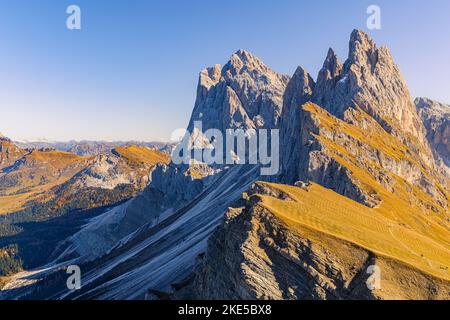 The view from the Seceda during the fall is truly phenomenal and ...