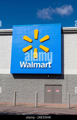 Walmart Superstore Gulf Shores Alabama Corporate Logo On The Exterior ...