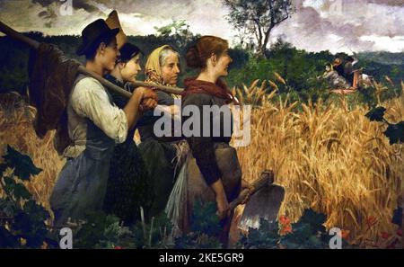 To the fields - Al Campi ,Egisto Ferroni ,1835-1912 , Italy, Italian ...