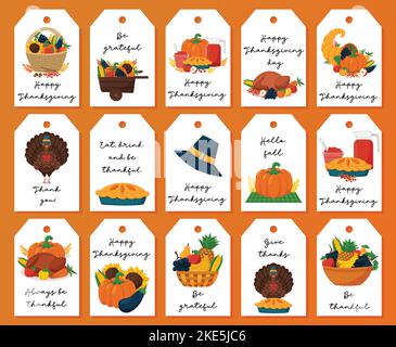 card with label happy thanksgiving vector illustration design Stock ...