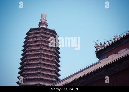 The Millennium old pagoda of Tianning Temple in Beijing Stock Photo - Alamy