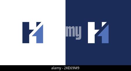 Modern and unique 1H logo design Stock Vector Image & Art - Alamy