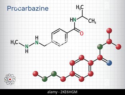 Procarbazine chemotherapy medication molecule. It is used in therapy of ...