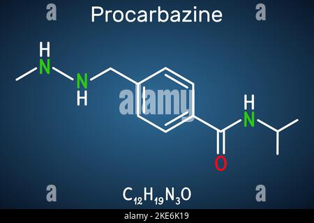 Procarbazine chemotherapy medication molecule. It is used in therapy of ...